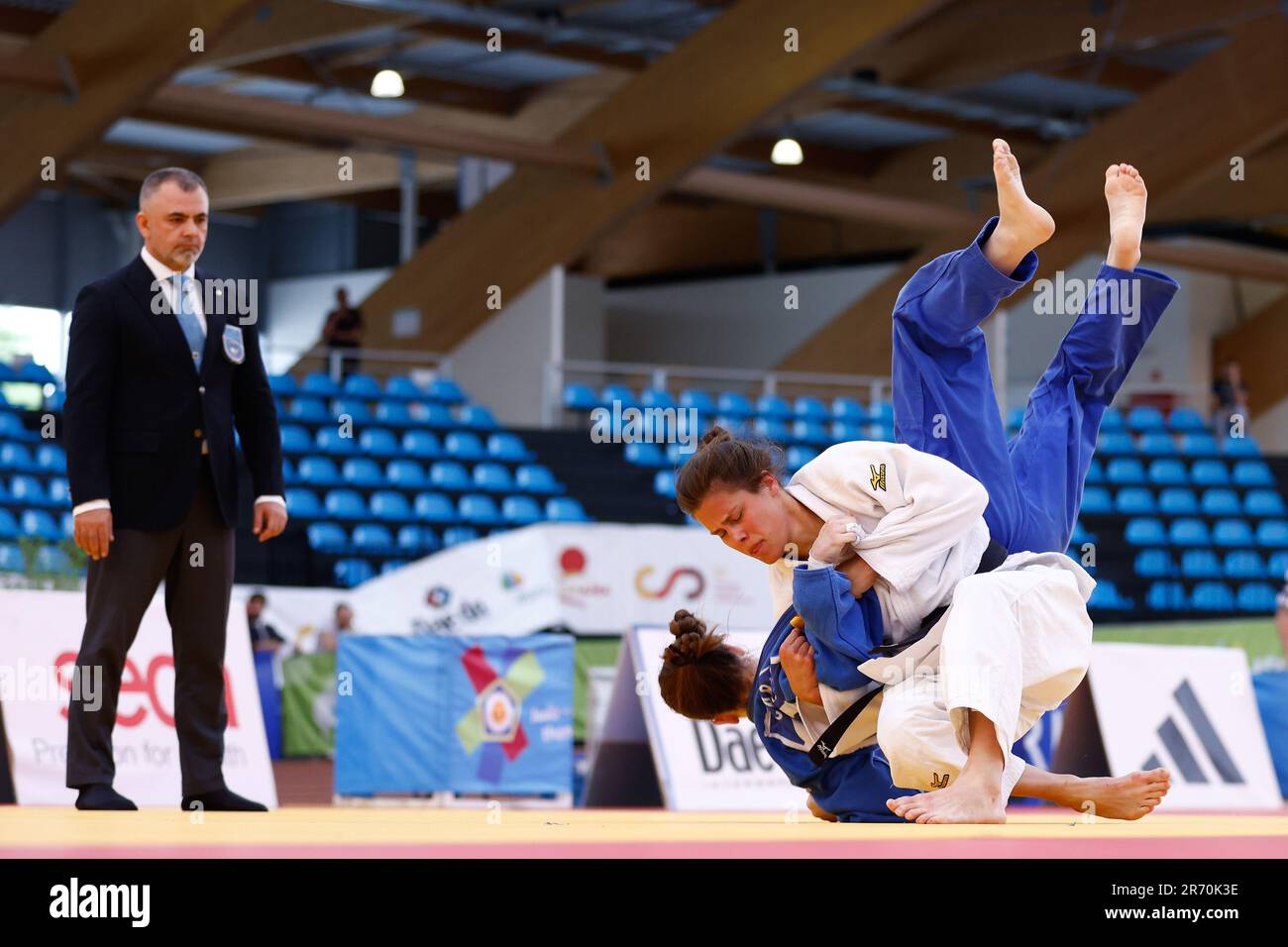 Mina Agneta Ricken (GER) et Ana Carazo Lacunza (ESP), femmes -63 kg ...