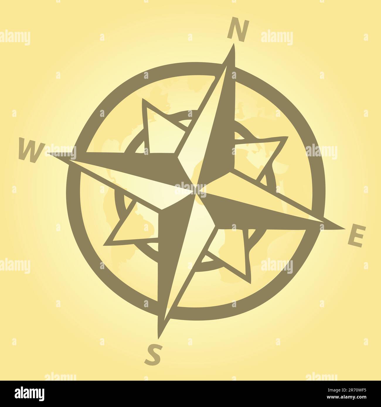 Une boussole Banque d'images vectorielles - Alamy