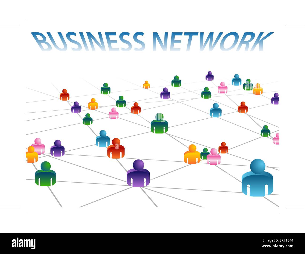 Reseau entreprise Banque d'images vectorielles - Alamy