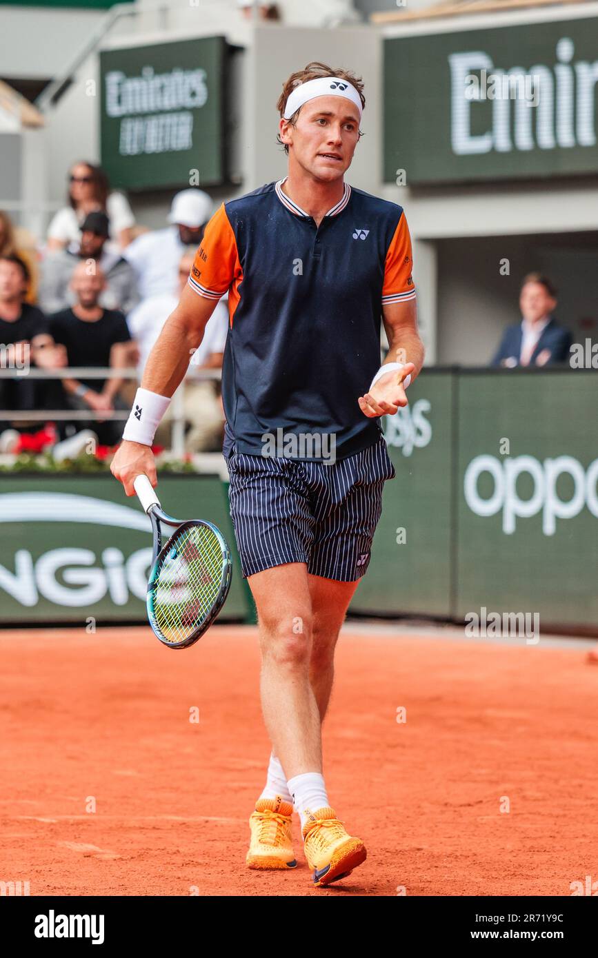 Paris, France. 11th juin 2023. Le joueur de tennis Casper Ruud de ...