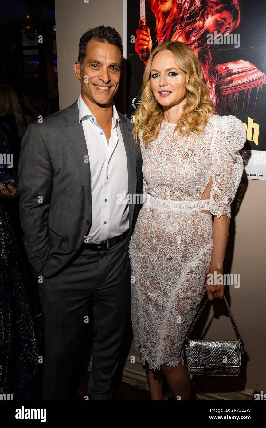 Johnathon Schaech, Heather Graham, à l'occasion de la première de Flesh ...