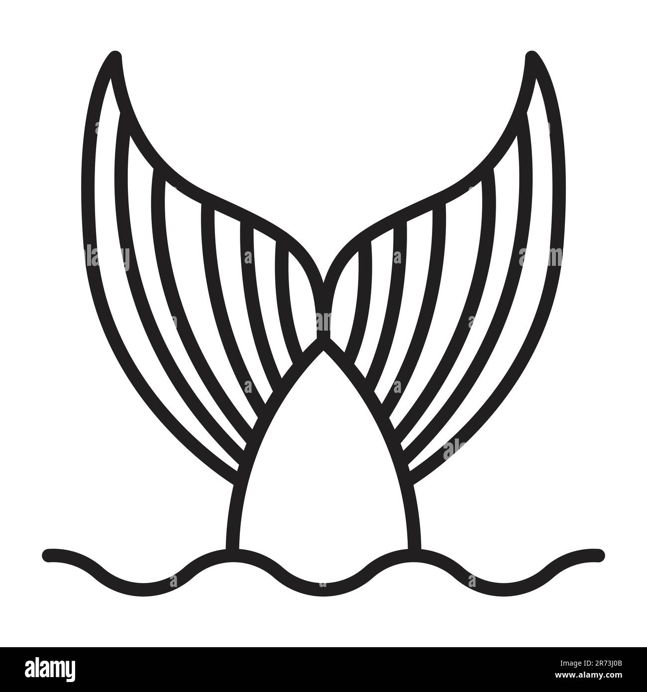 Queue de sirène Banque d'images noir et blanc - Alamy