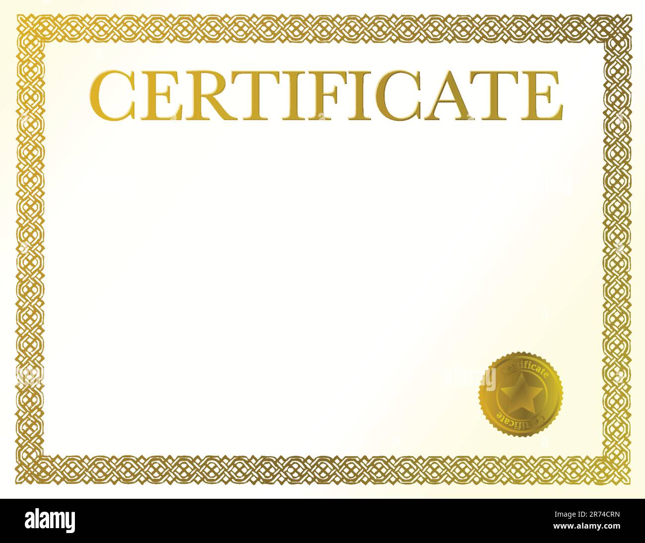 Vector official certificate template Banque de photographies et d ...