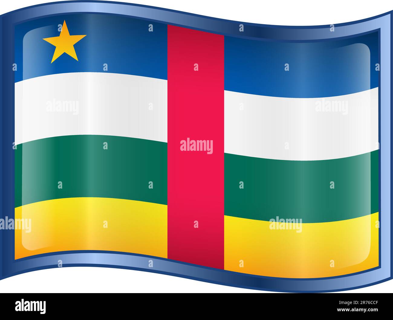 Drapeau republique centrafricaine Banque d'images vectorielles - Alamy