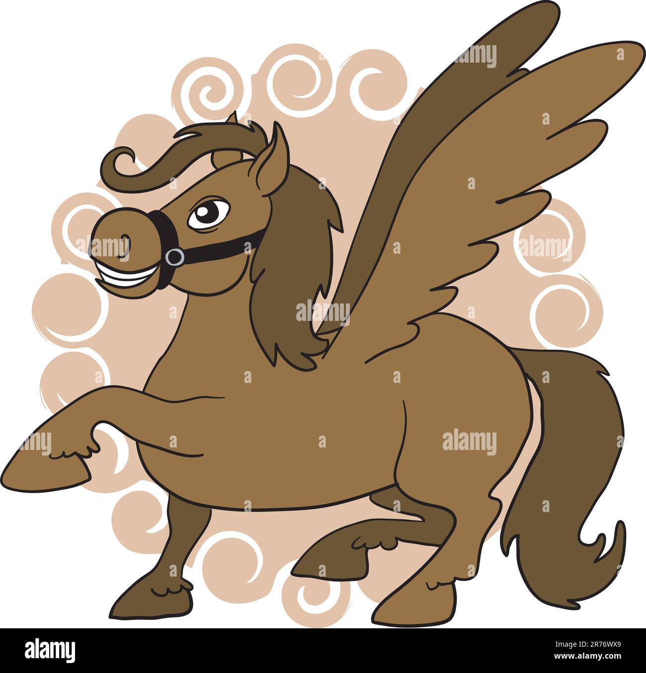 Fly pegasus Banque d'images vectorielles - Alamy