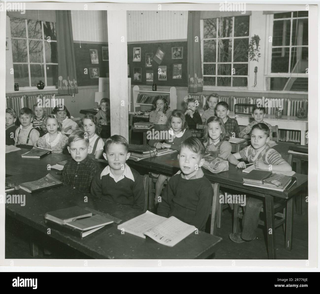 Vue sur une salle de classe de l'école de Botetourt ; 2nd niveaux. Cet ...