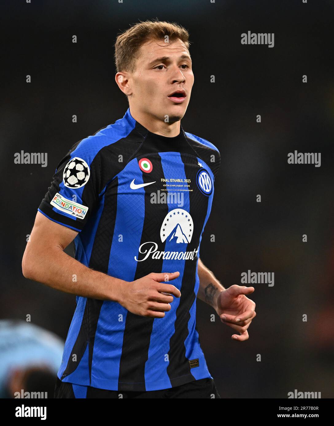ISTANBUL, TURQUIE - JUIN 10 : Nicolo Barella de l'Inter Milan lors du ...