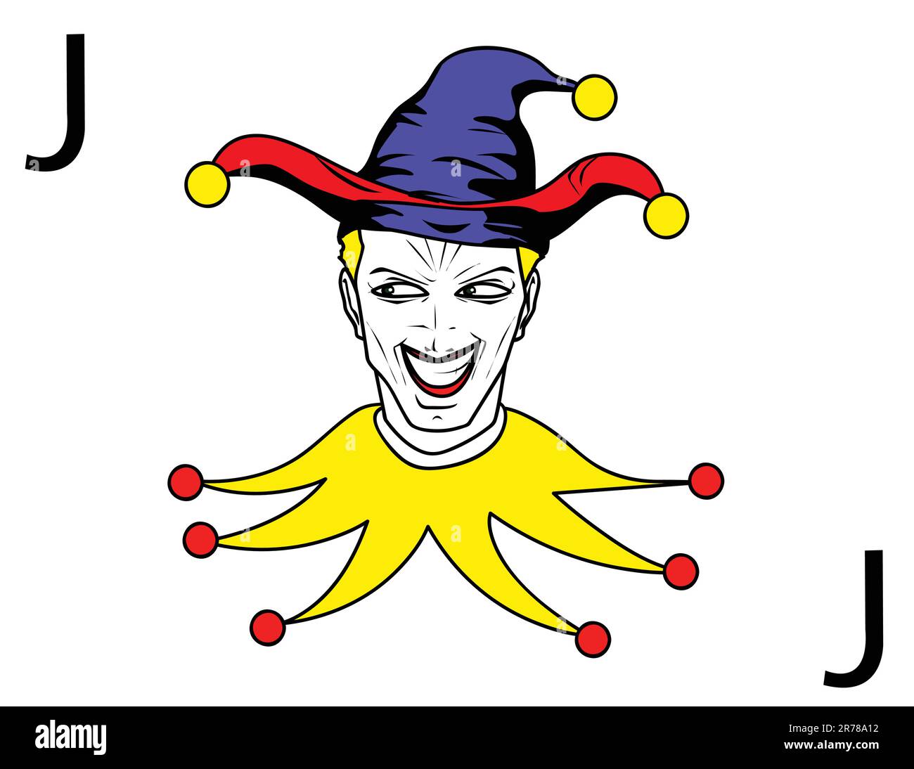 The joker card Banque d'images vectorielles - Alamy
