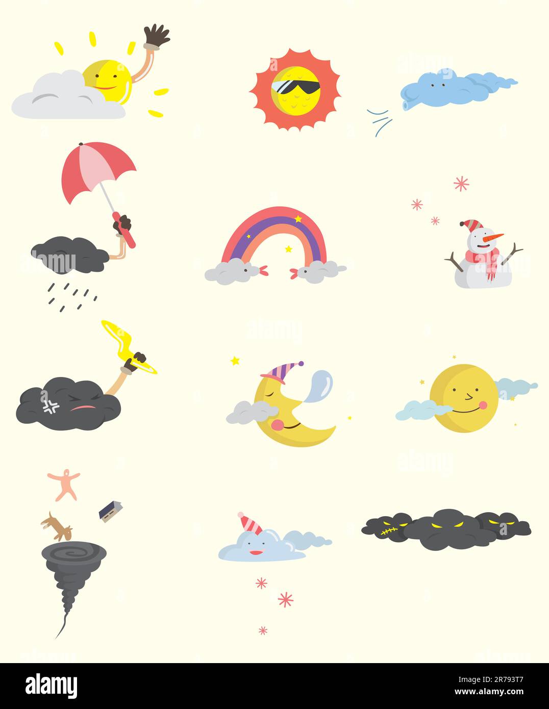 Météo de dessin animé Banque de photographies et d’images à haute ...