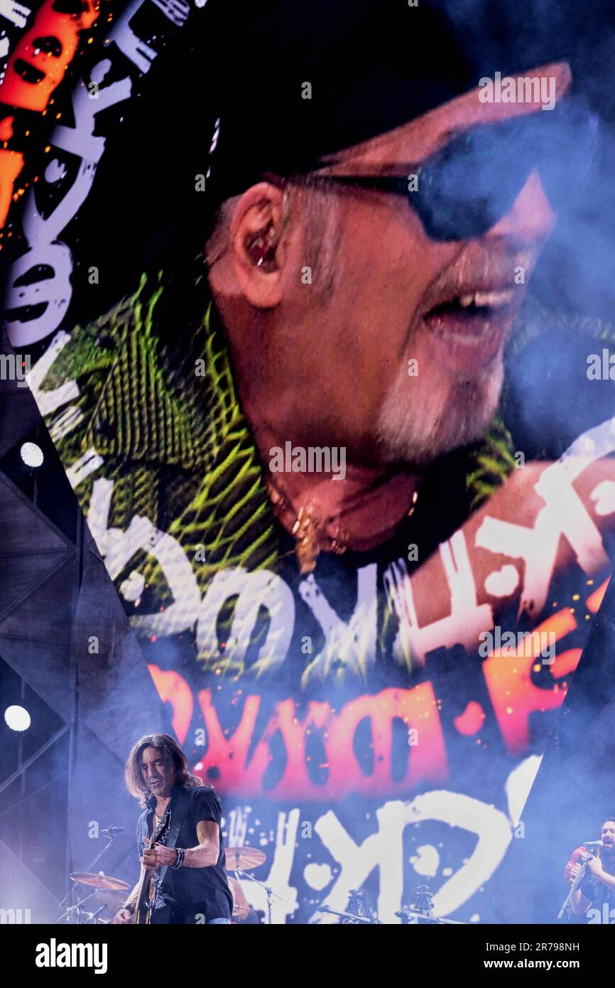 Stadio Dall'Ara, Bologne, Italie, 12 juin 2023, Vasco Rossi pendant ...
