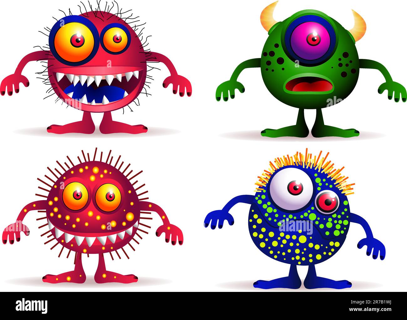 Monstre moche Banque d'images vectorielles - Alamy