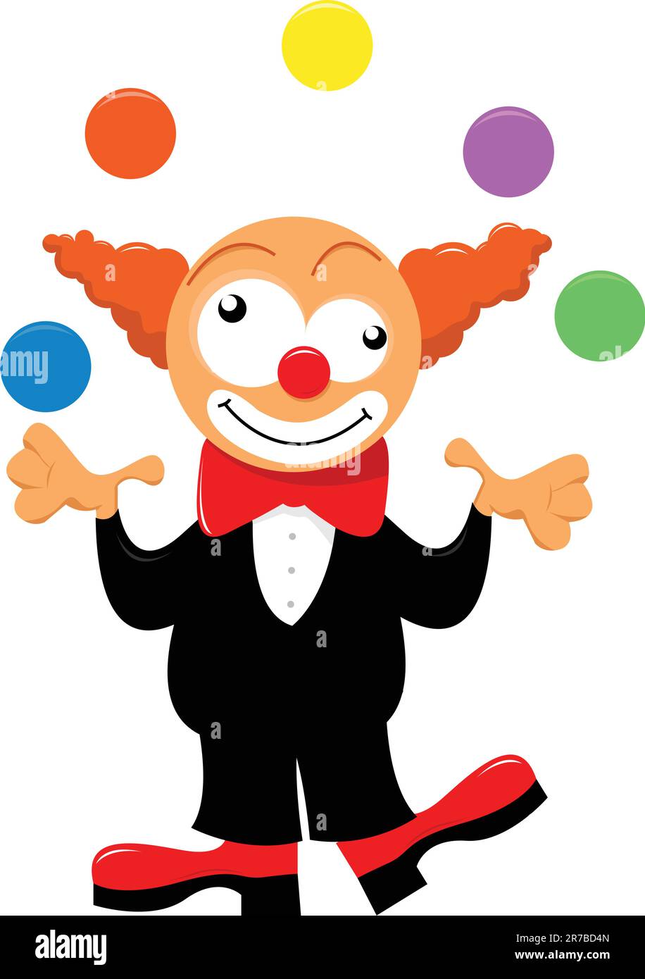 Jongleur et un acrobate ou un jongleur Banque d'images vectorielles - Alamy