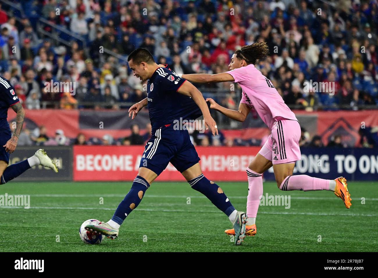 10 juin 2023; milieu de terrain de l'Inter Miami David Ruiz (41) tient ...