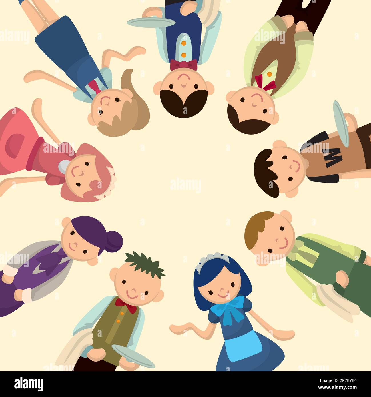 Serveuse serveur Banque d'images vectorielles - Alamy