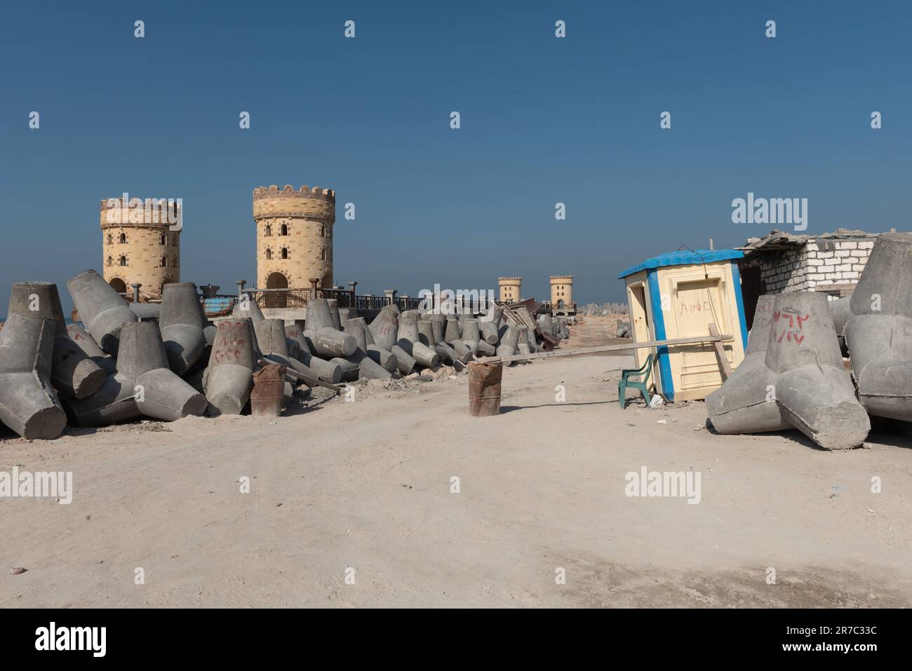 Alexandrie, Égypte. 1 décembre 2022 la construction de murs et de ...