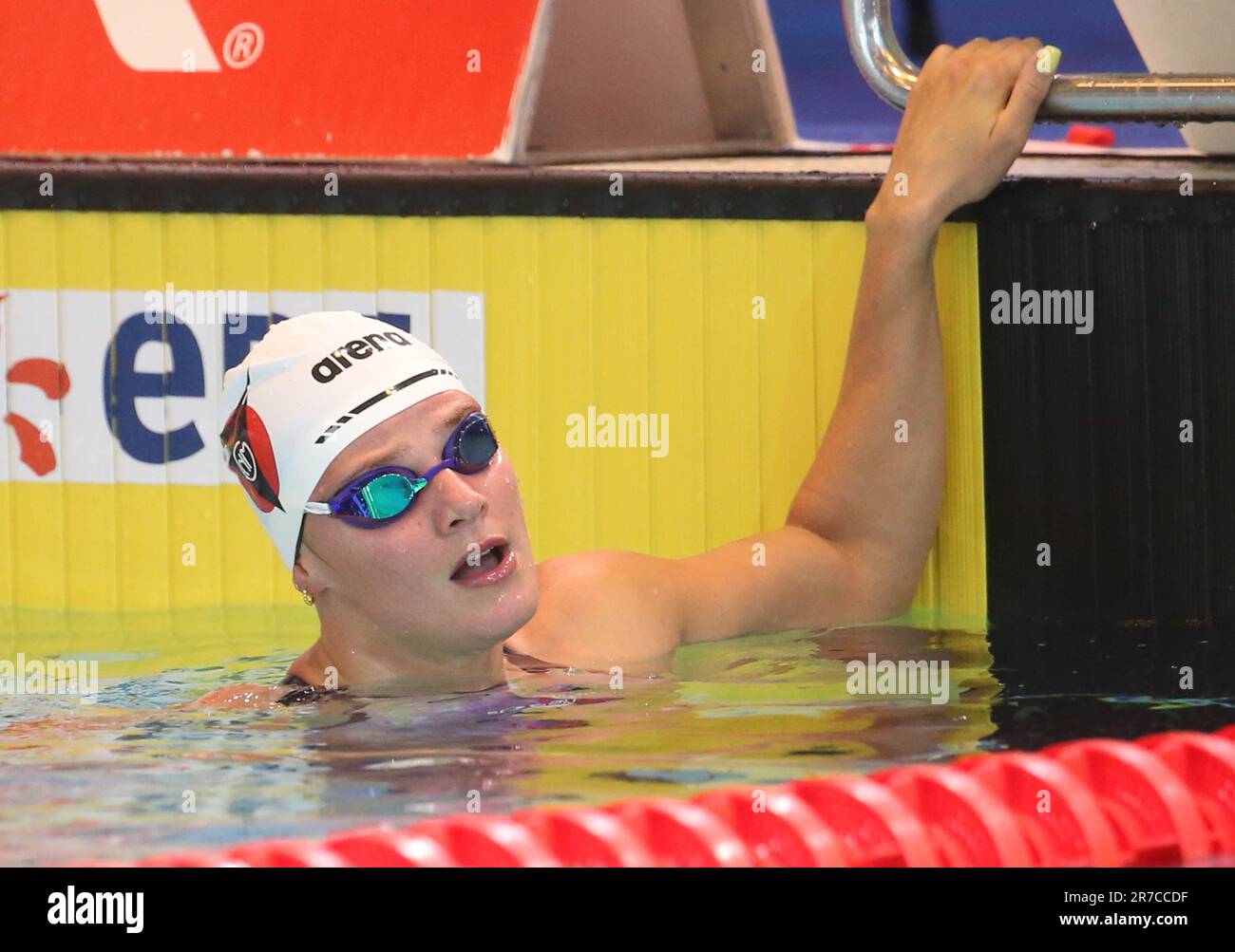 Marie Wattel, finale féminine 100 M freestyle lors des Championnats de ...