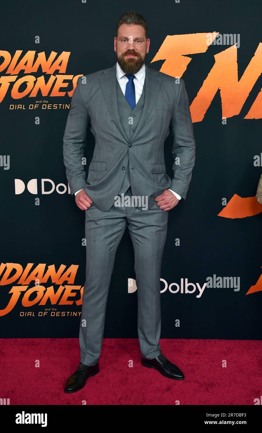 Olivier Richters arrives at the premiere of "Indiana Jones and the Dial ...