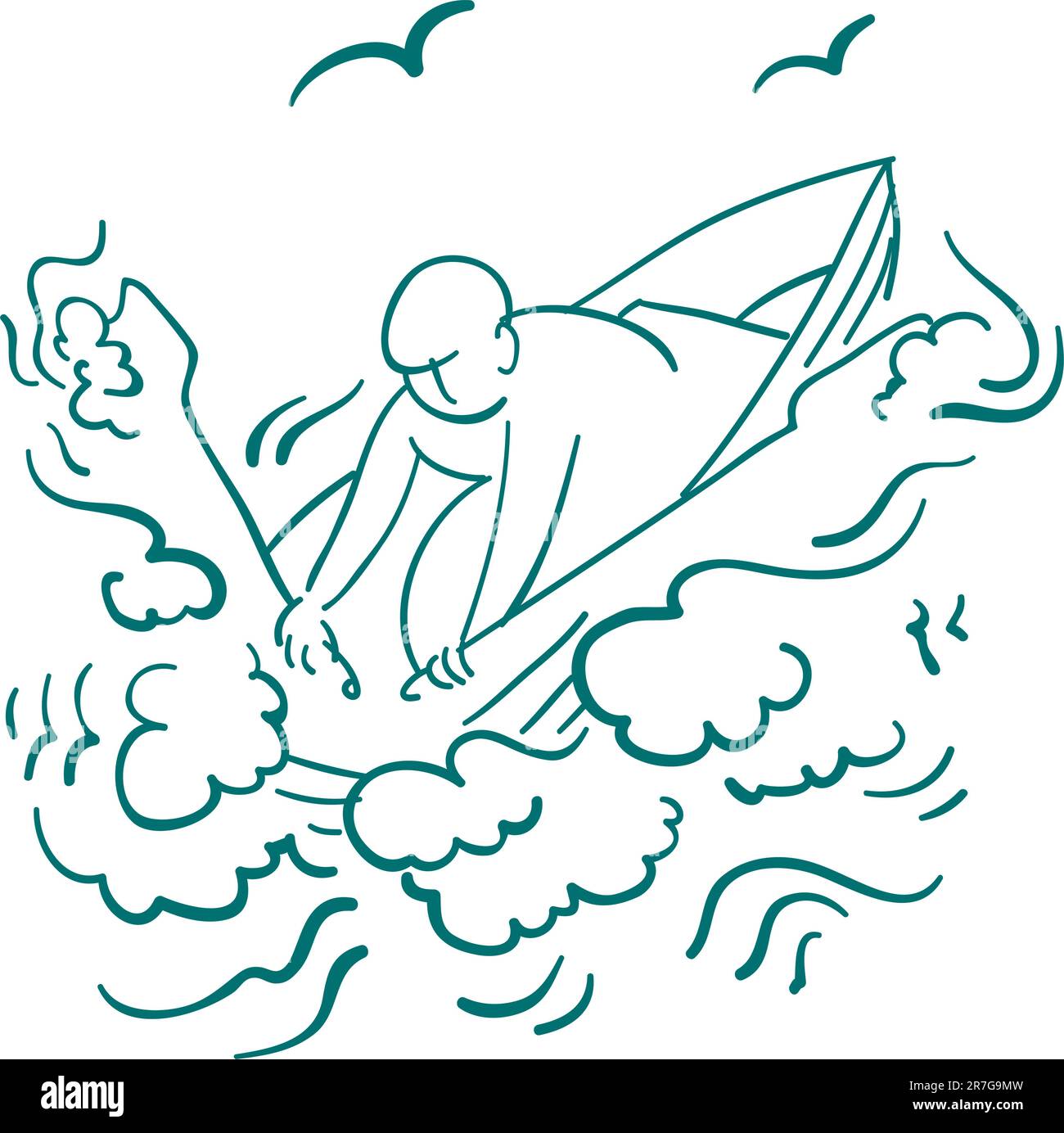 L'aviron de sport Banque d'images vectorielles - Alamy