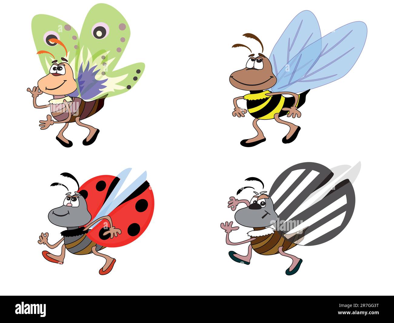 Petits insectes Banque d'images vectorielles - Alamy