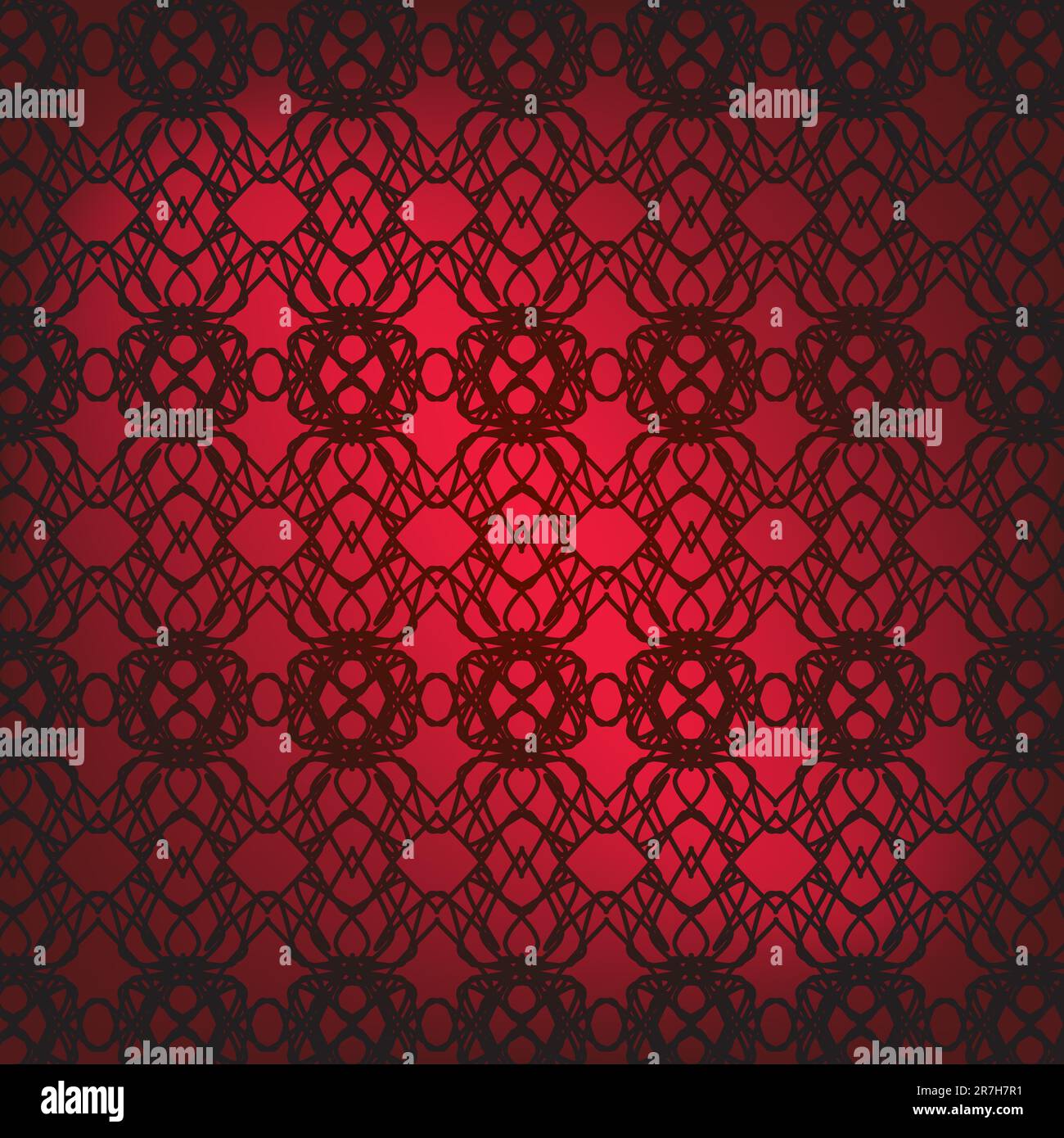 Ornement rouge Banque d'images vectorielles - Alamy