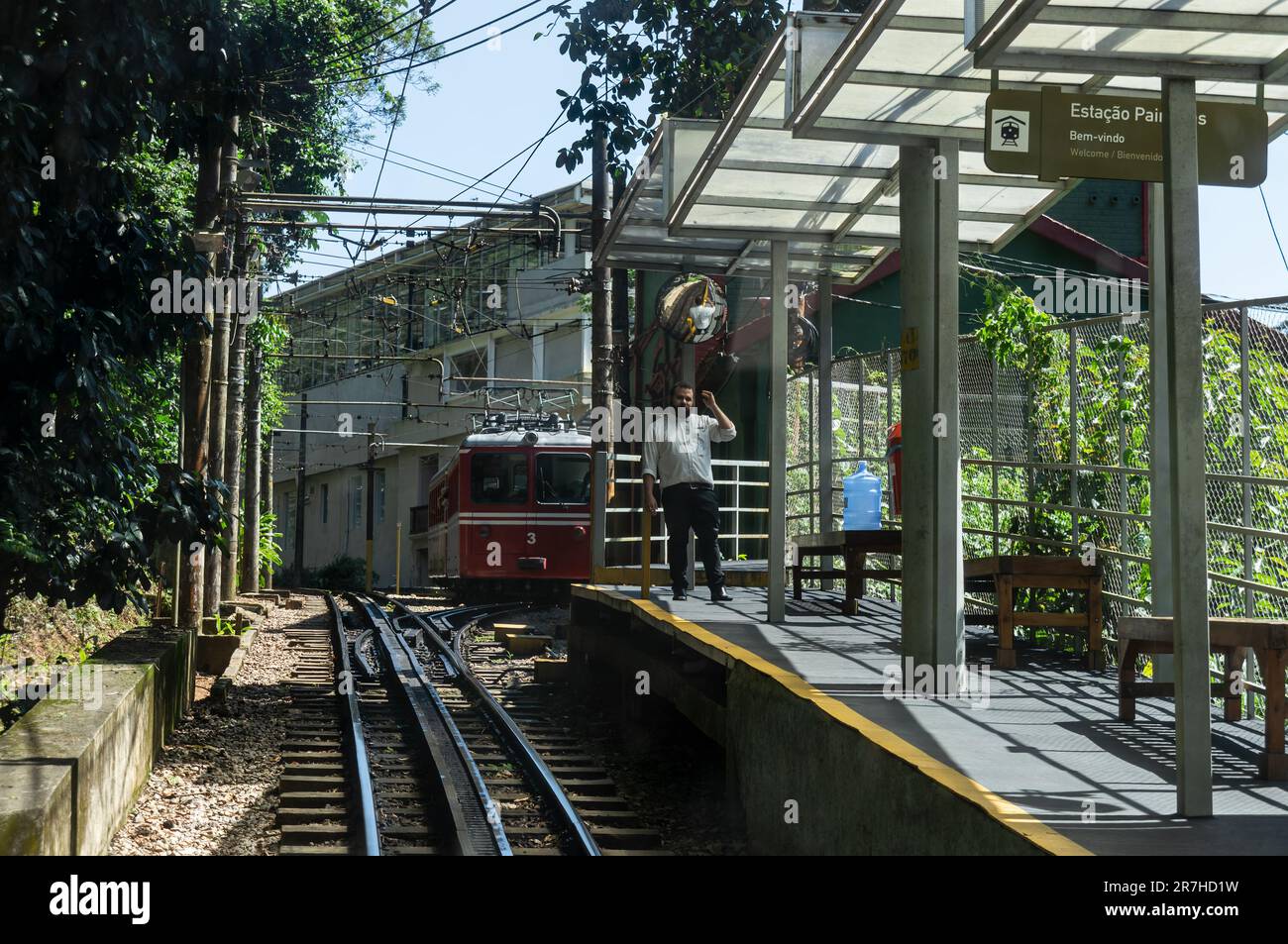 Corcovado rack railway Banque de photographies et d’images à haute ...
