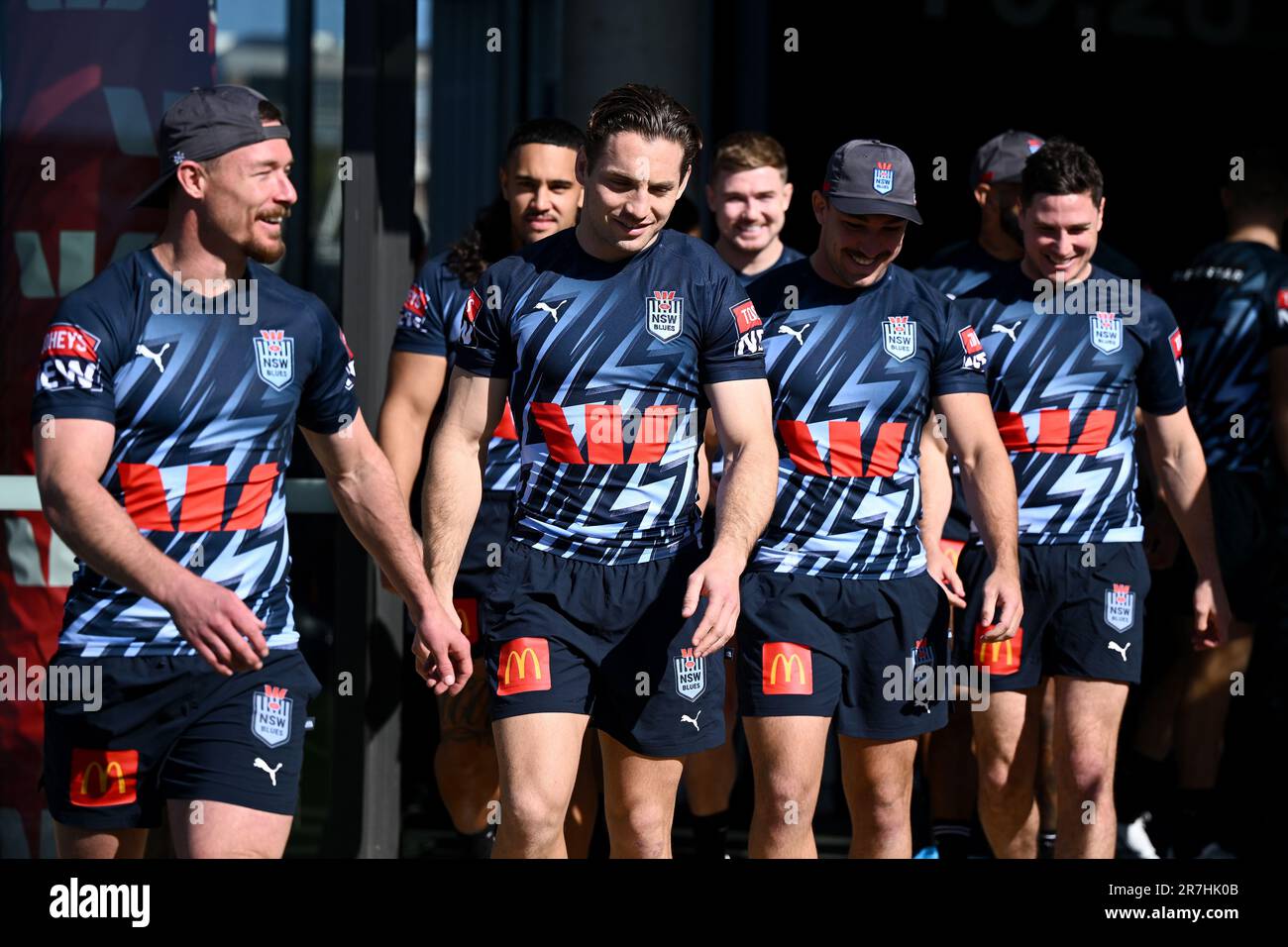 Sydney, Australie. 16th juin 2023. Damien Cook, Cameron Murray, Reece ...