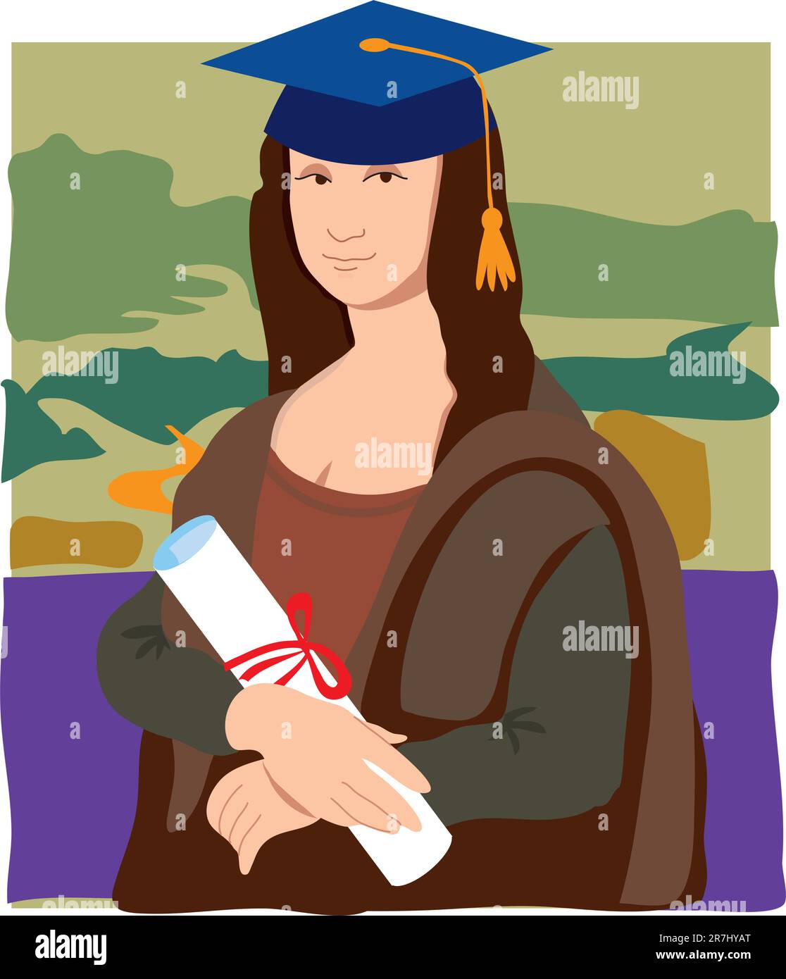 Le portrait est un tableau Banque d'images vectorielles - Alamy