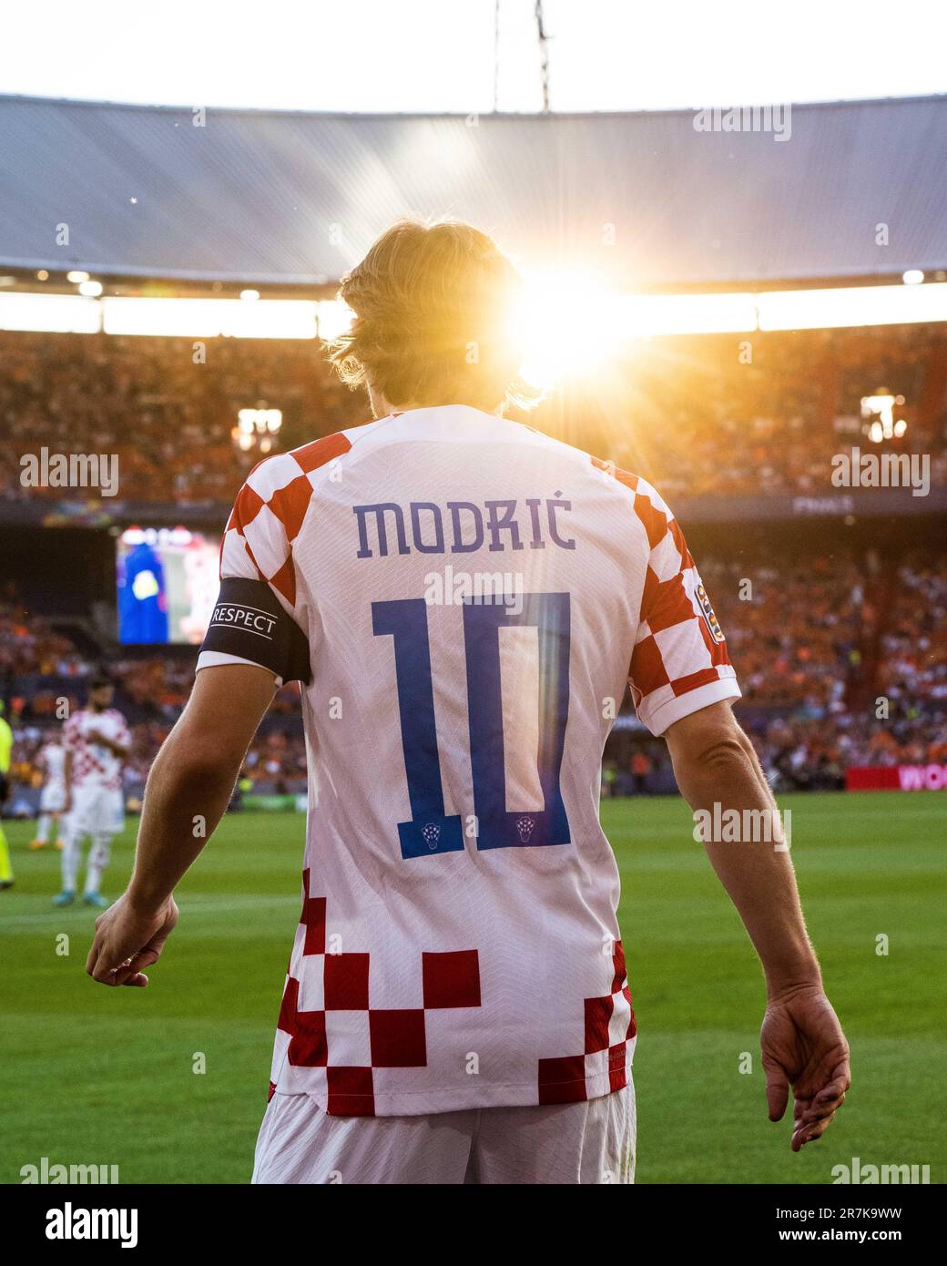 ROTTERDAM, PAYS-BAS - JUIN 14 : Luka Modric de Croatie lors du match ...
