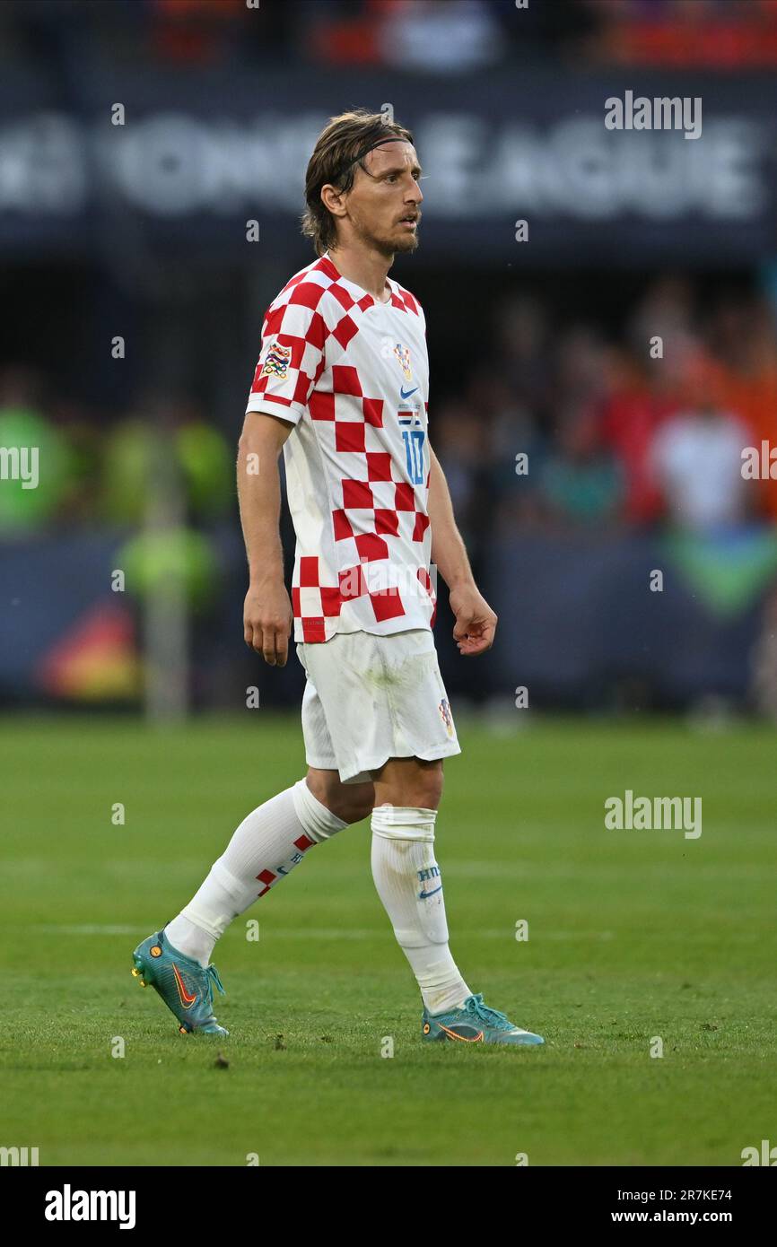 ROTTERDAM, PAYS-BAS - JUIN 14 : Luka Modric de Croatie lors du match ...