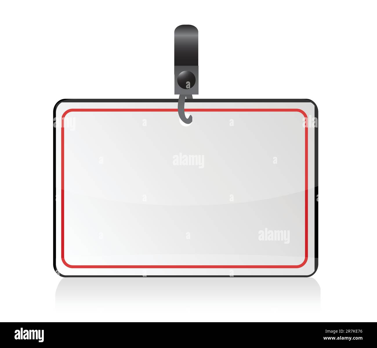 Badge vierge Banque d'images vectorielles - Alamy