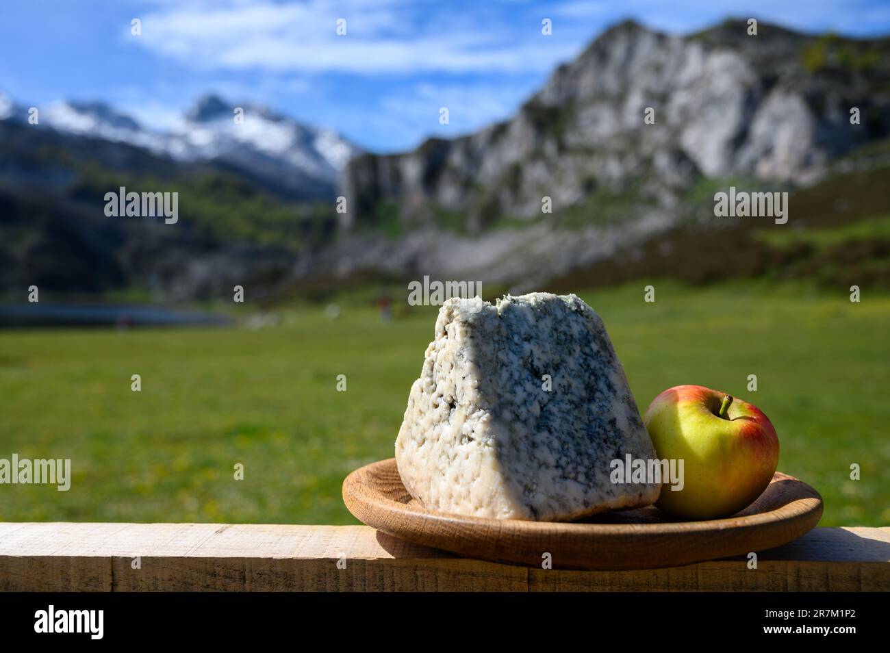 Cabrales, fromage bleu artisanal fabriqué par des producteurs laitiers ...