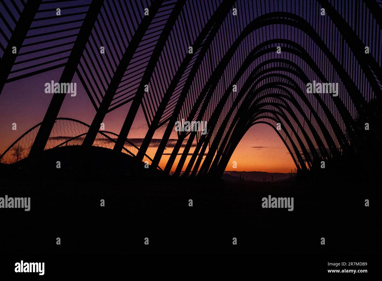 Grèce, Athènes, le 2023-01-17. Le grand complexe olympique Spyrídon ...