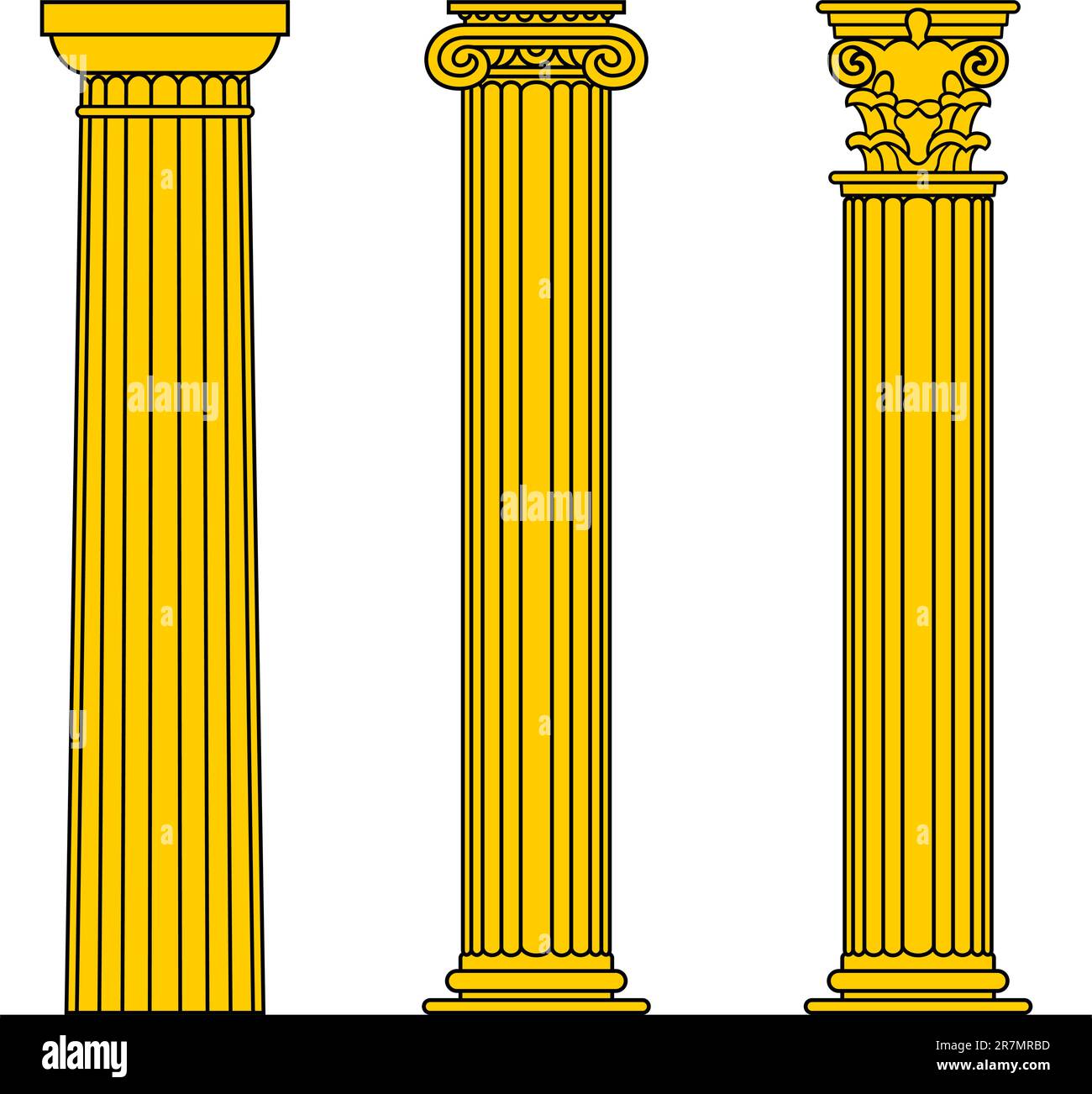 Colonnes corinthiennes en marbre Banque d'images vectorielles - Alamy