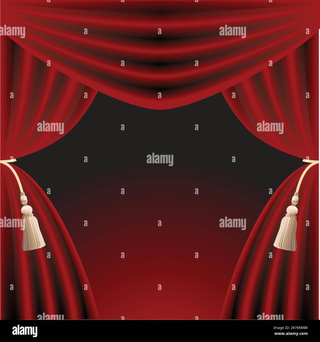 Conception de rideaux Banque d'images vectorielles - Alamy