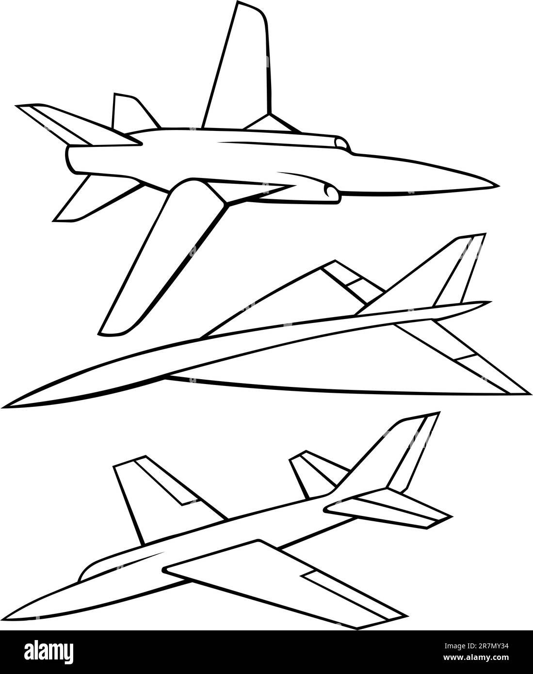Avion concorde Banque d'images vectorielles - Alamy
