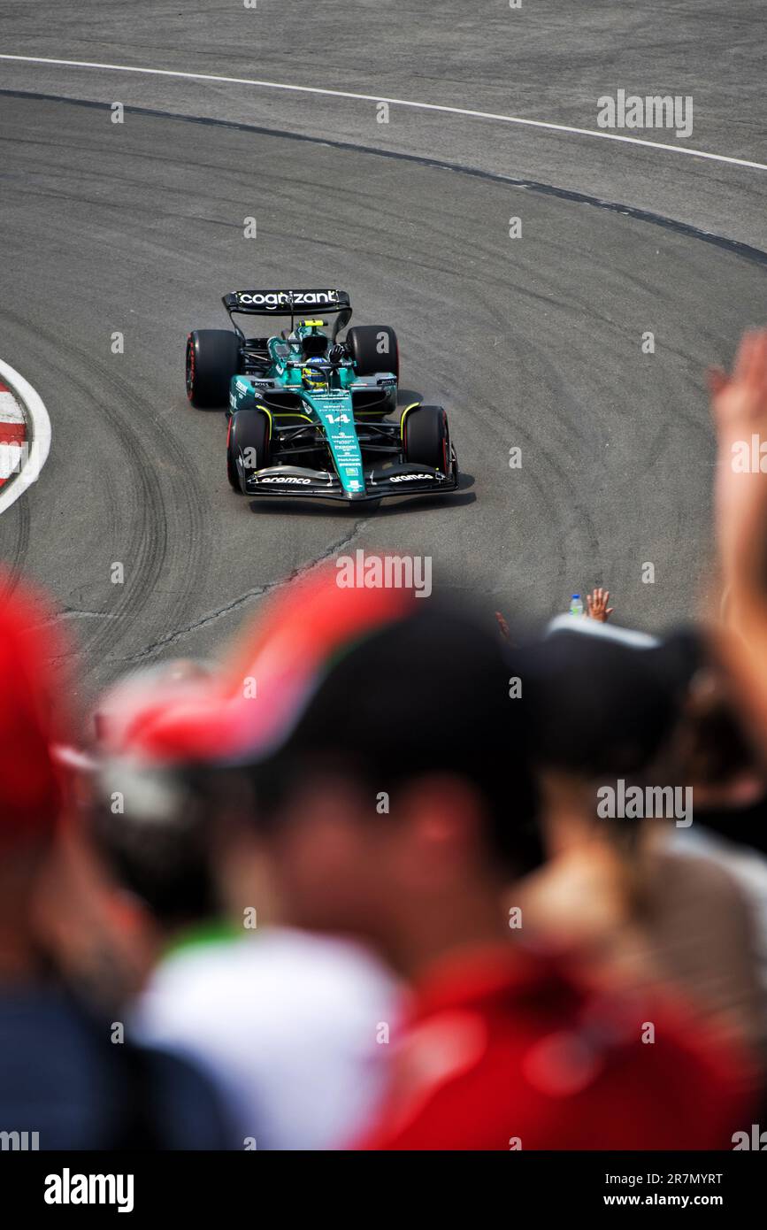 Montréal, Canada. 16th juin 2023. Fernando Alonso (ESP) Aston Martin F1 ...