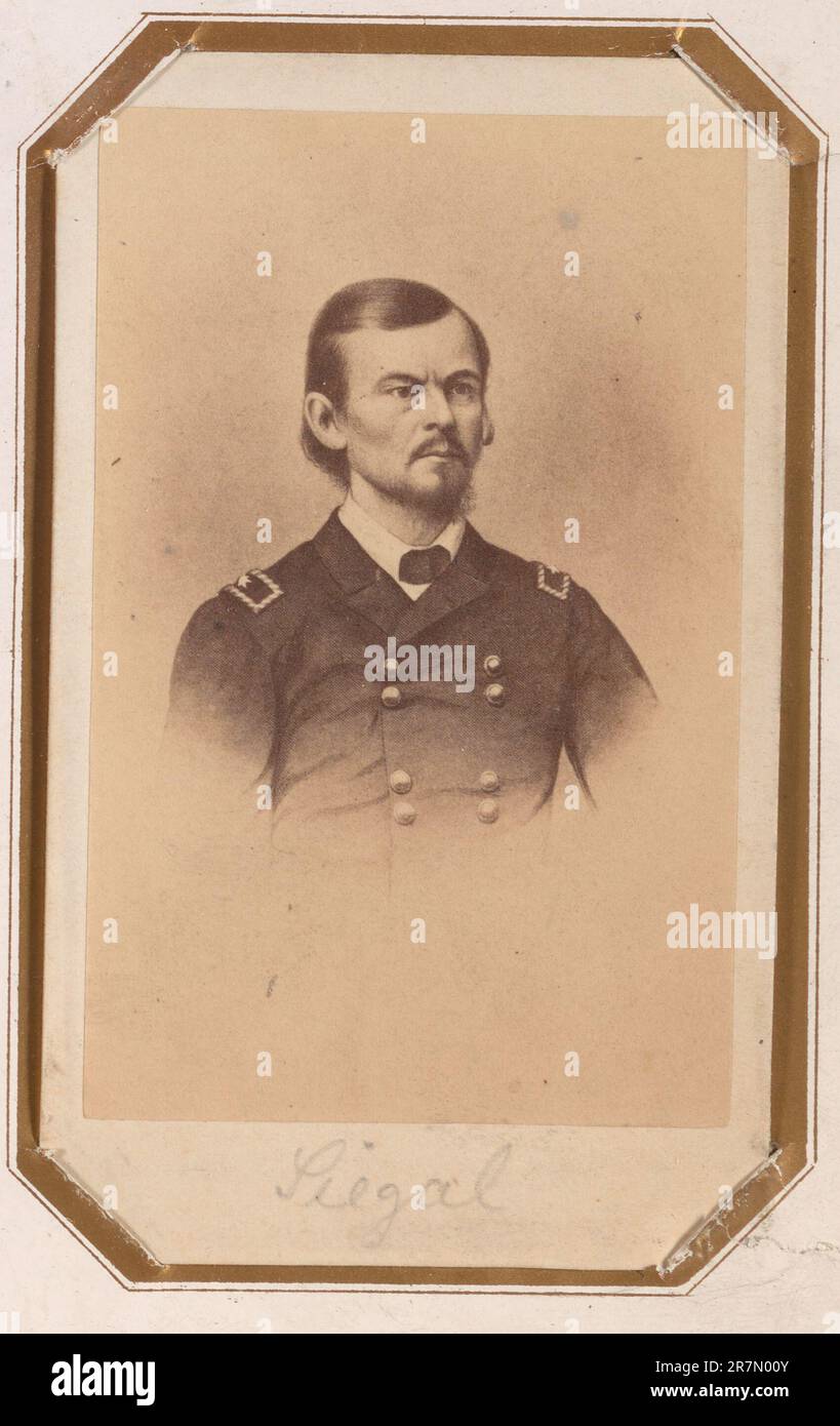 Le général de division franz sigel Banque de photographies et d’images ...