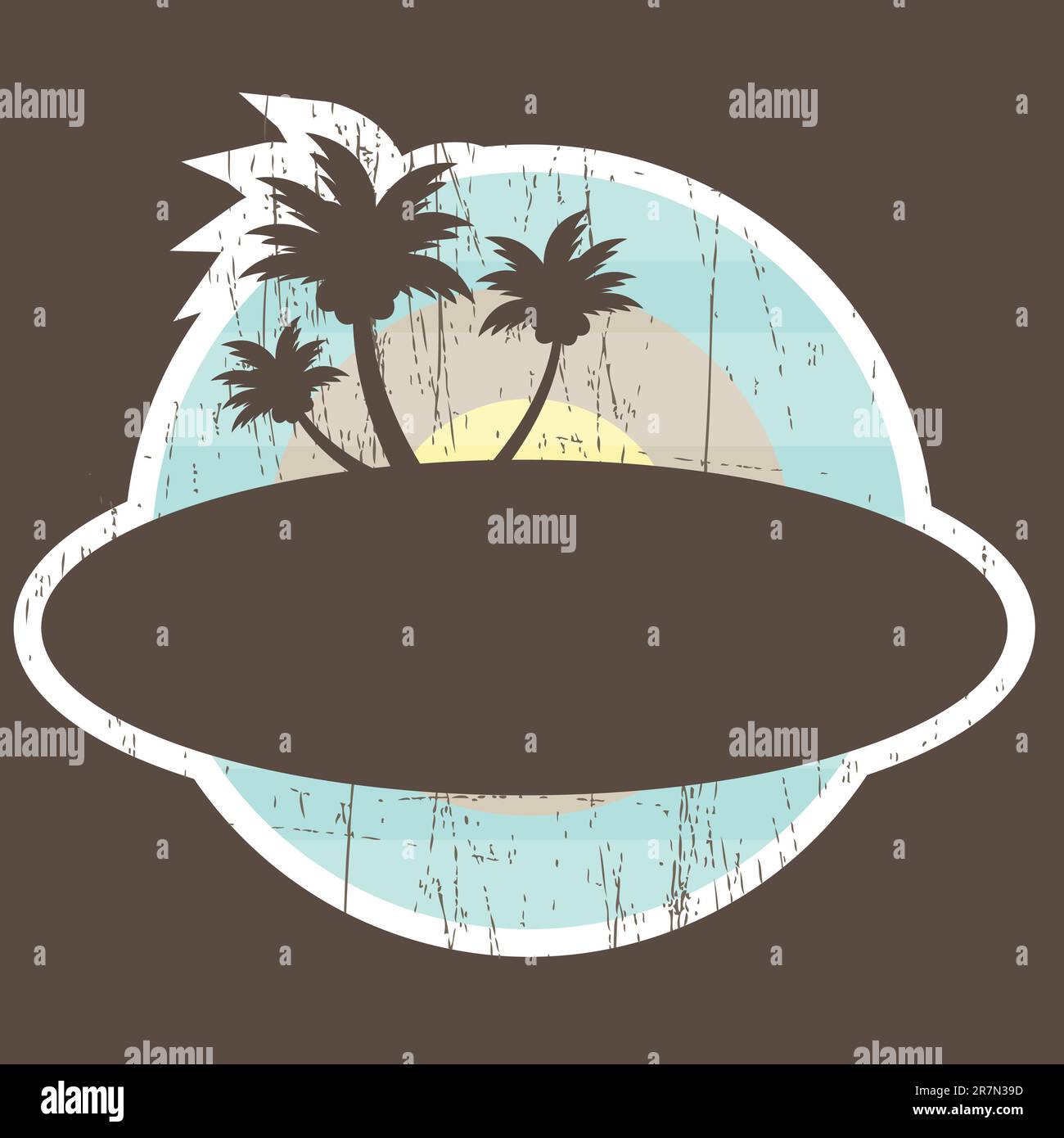 Bannière de plage Banque d'images vectorielles - Alamy