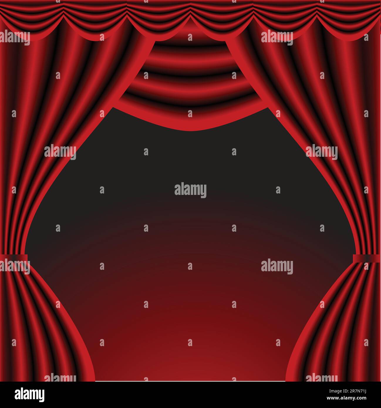 Conception de rideaux Banque d'images vectorielles - Alamy