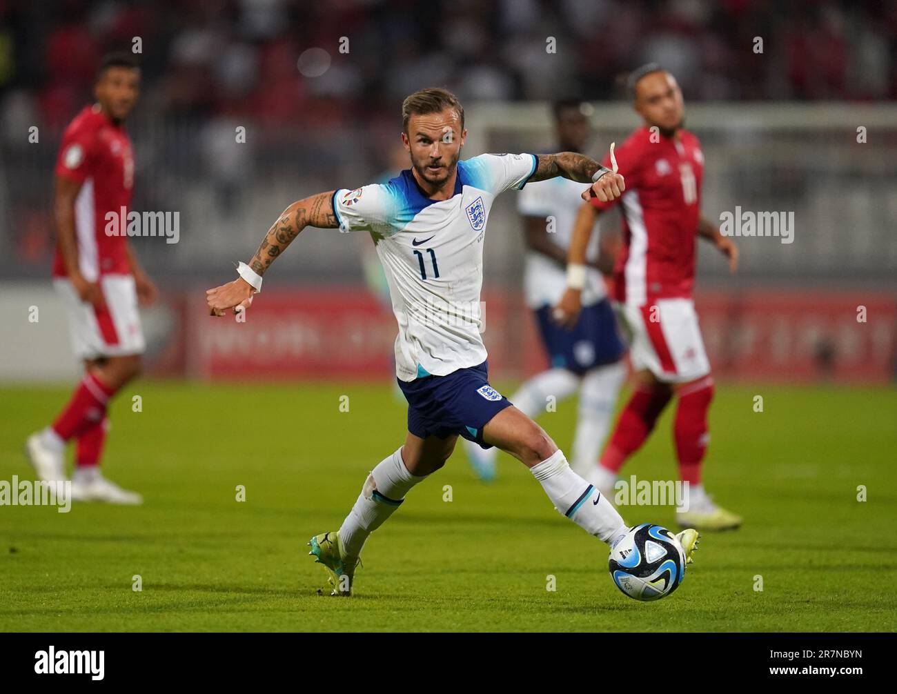 James Maddison, en Angleterre, lors du match C de qualification à l ...