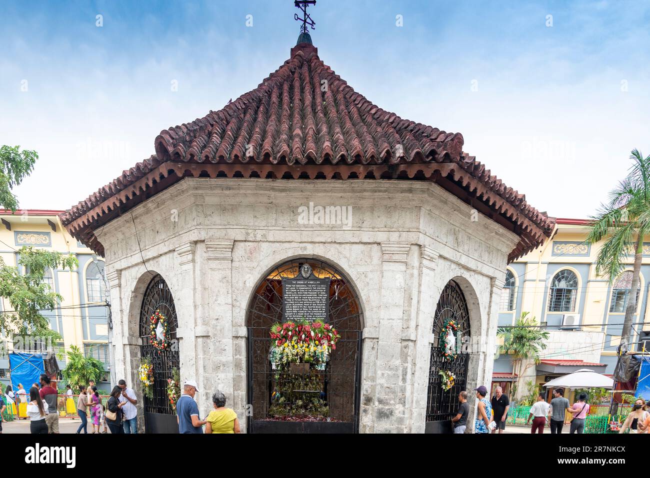 Cebu, Cebu, Philippines-17 janvier 2023 : Un kiosque en pierre ...