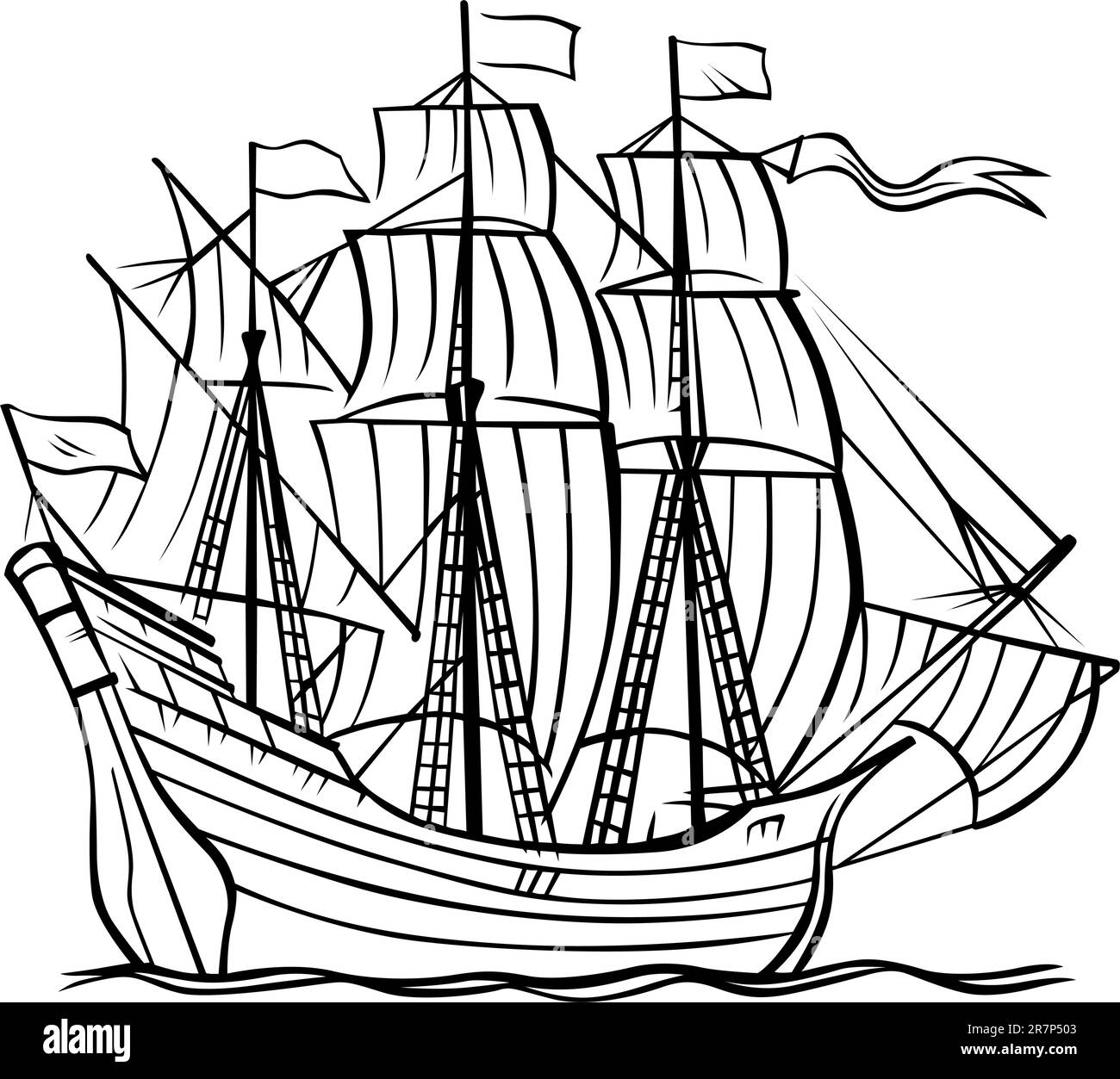 Caravelle dessin Banque de photographies et d’images à haute résolution ...