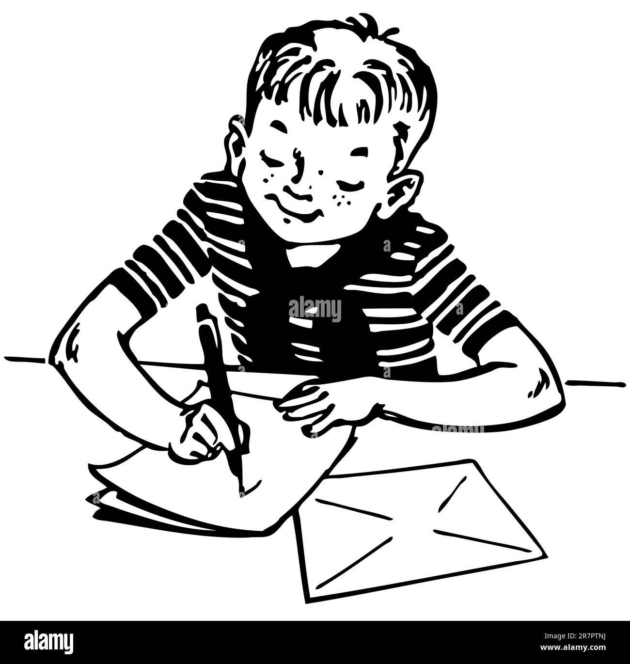 Lettre enfant Banque d'images vectorielles - Alamy