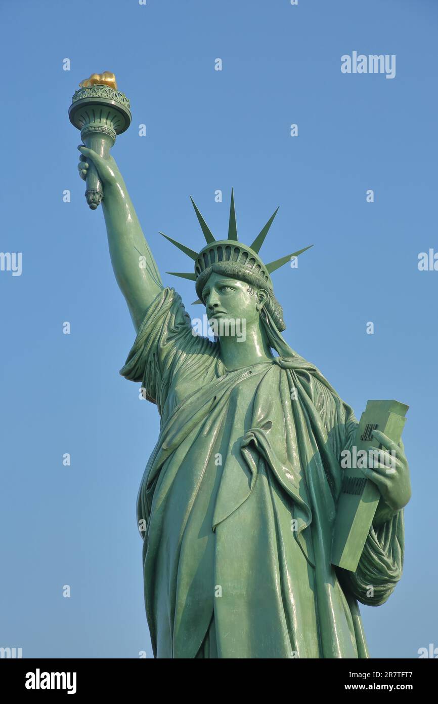Statue de la liberté de Frédéric Auguste Bartholdi, 2004, geste, bras ...