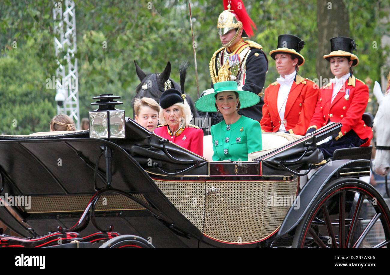 Londres Royaume-Uni - 17 juin 2023 : Reine Camilla, Kate Princess of ...