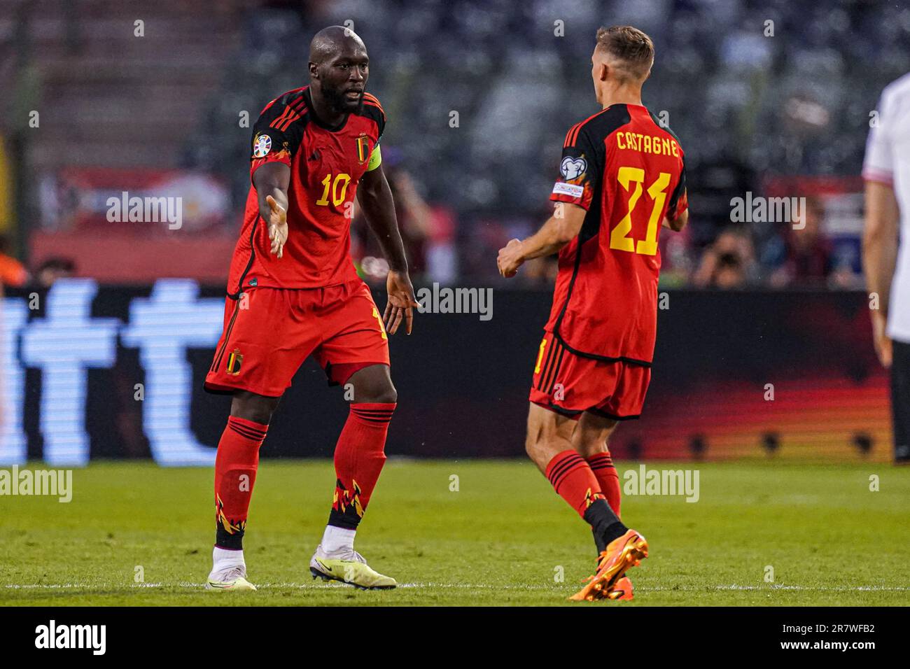 BRUXELLES, BELGIQUE - JUIN 17 : Romelu Lukaku de Belgique, Timothy ...