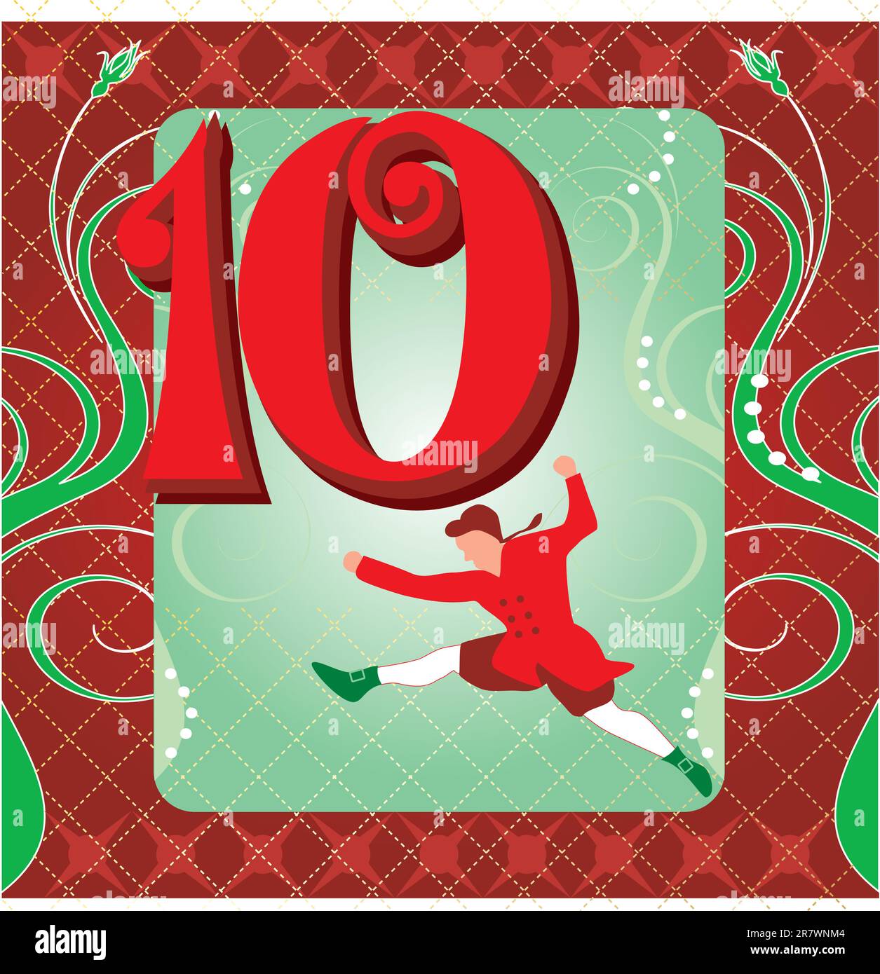 Les douze jours de noel Banque d'images vectorielles - Alamy