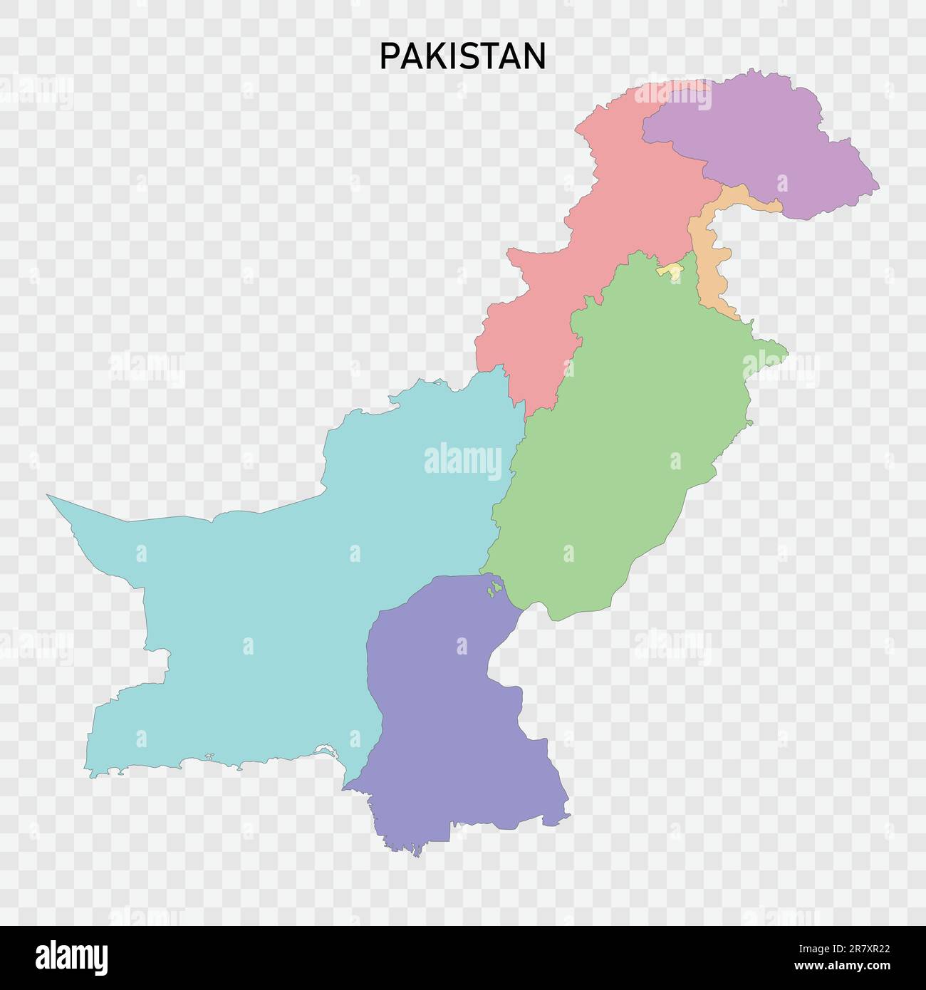 Map of pakistan Banque de photographies et d’images à haute résolution ...