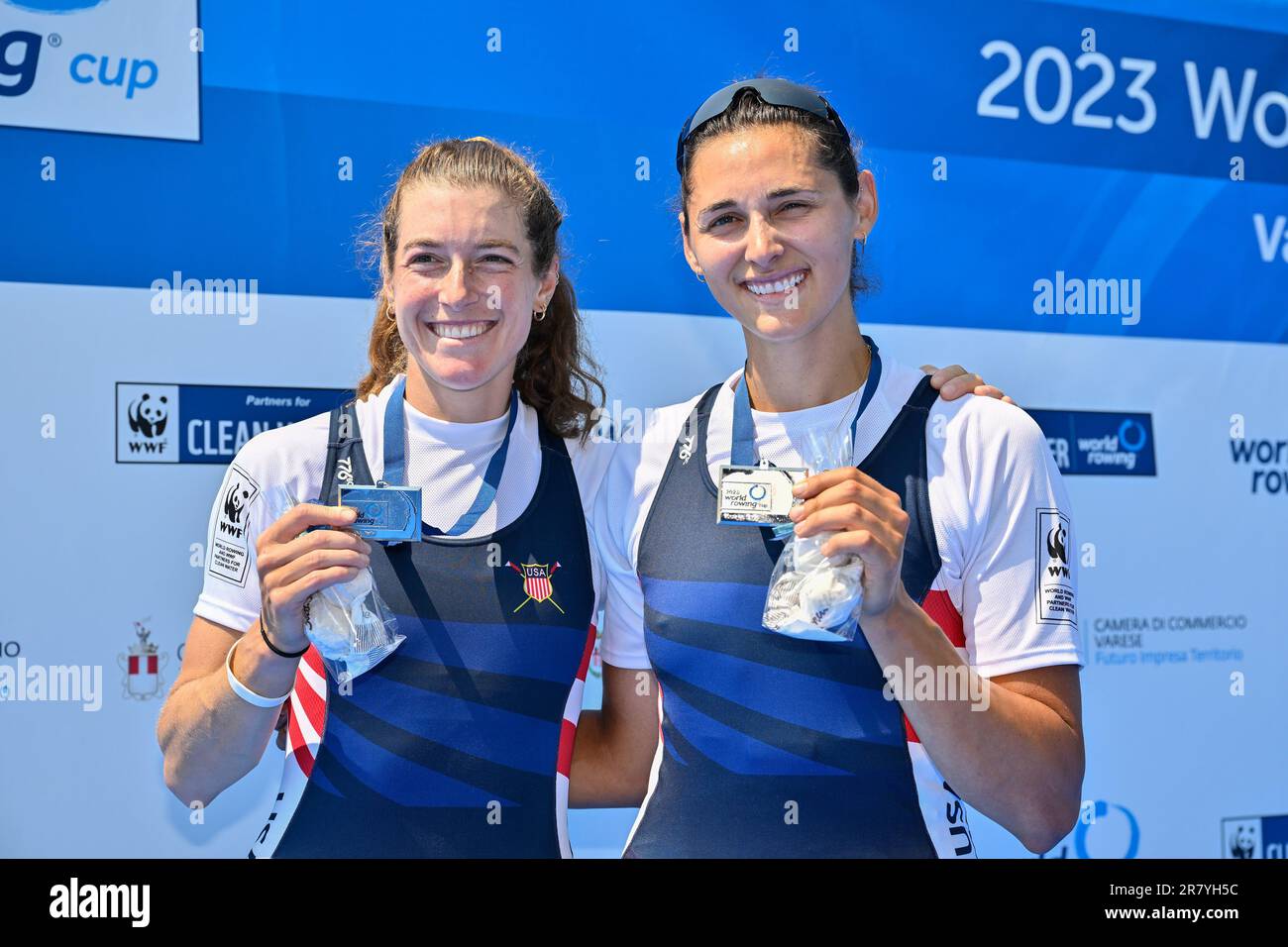 Varese, Italie. 18th juin 2023. Finale de la coupe d'aviron des femmes ...