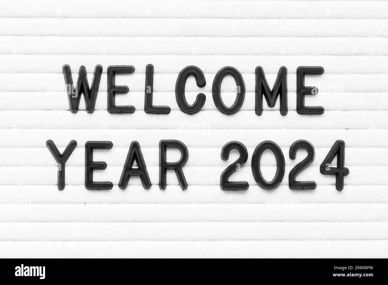 Au revoir 2023 bienvenue 2024 Banque d'images noir et blanc - Alamy